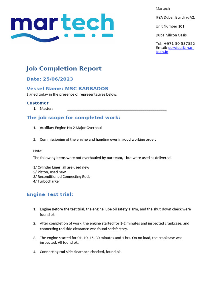 Completion Report #02 | PDF