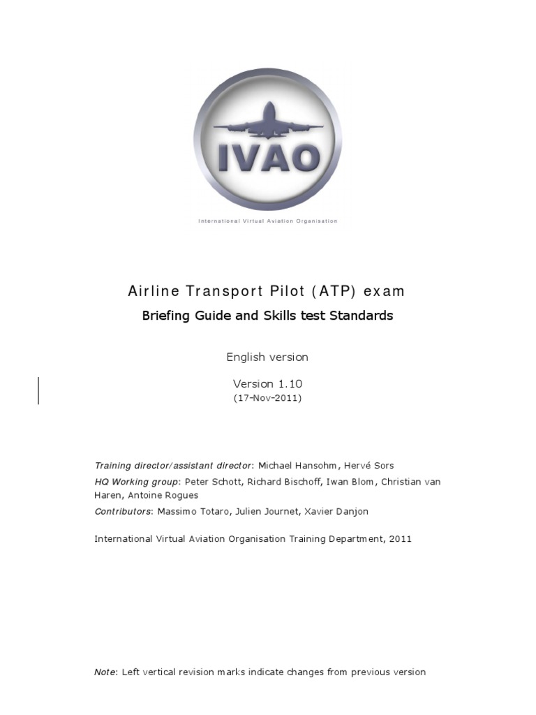 Airline Transport Pilot (ATP) Exam: Briefing Guide and Skills Test ...