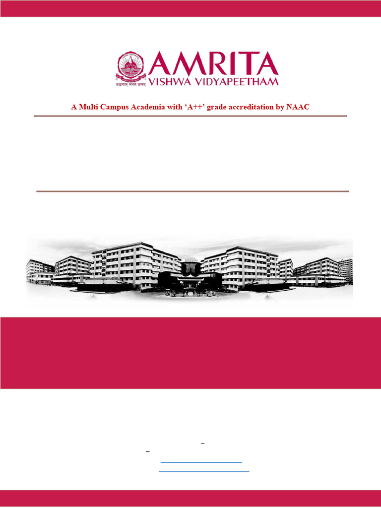 Amrita Mha Prospectus 2024 | PDF