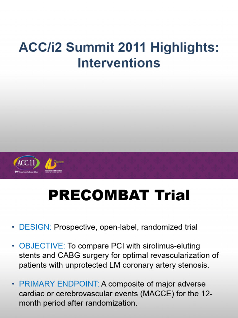 ACC 11 Highlights - Interventions | PDF