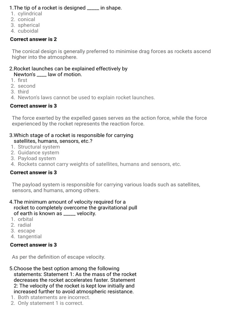 Rocket propulsion | PDF