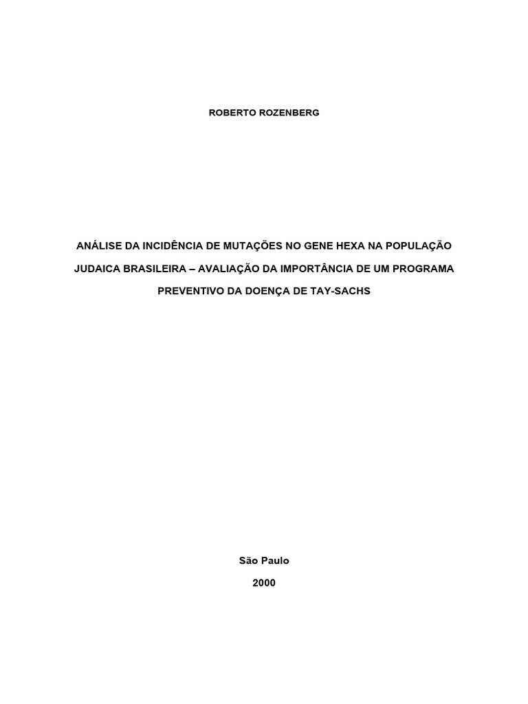 Roberto Rozenberg ME | PDF