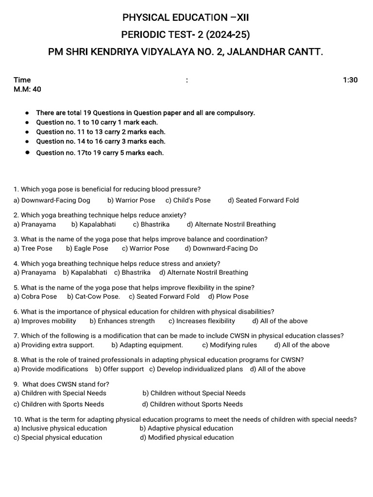 PT2 PhysicalEducation | PDF