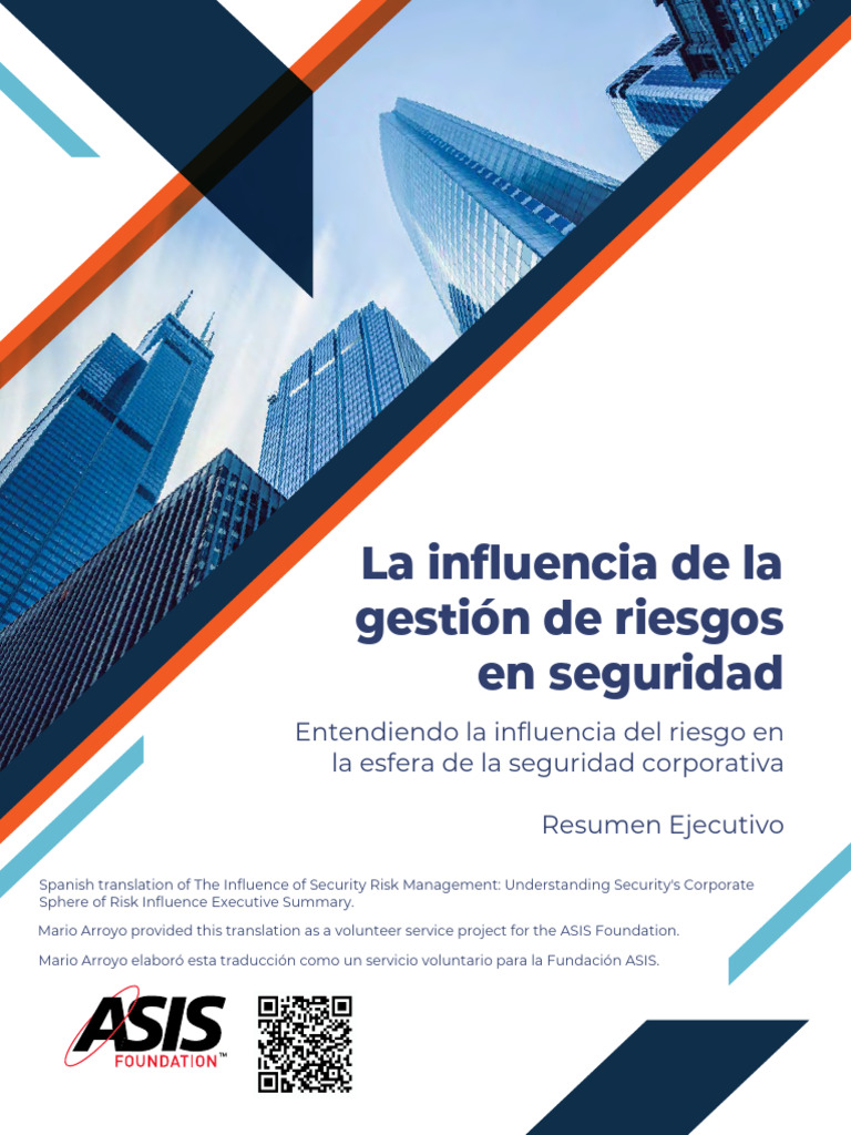 Spanish Asis Foundation Security Risk Influence Exec Summary | PDF ...