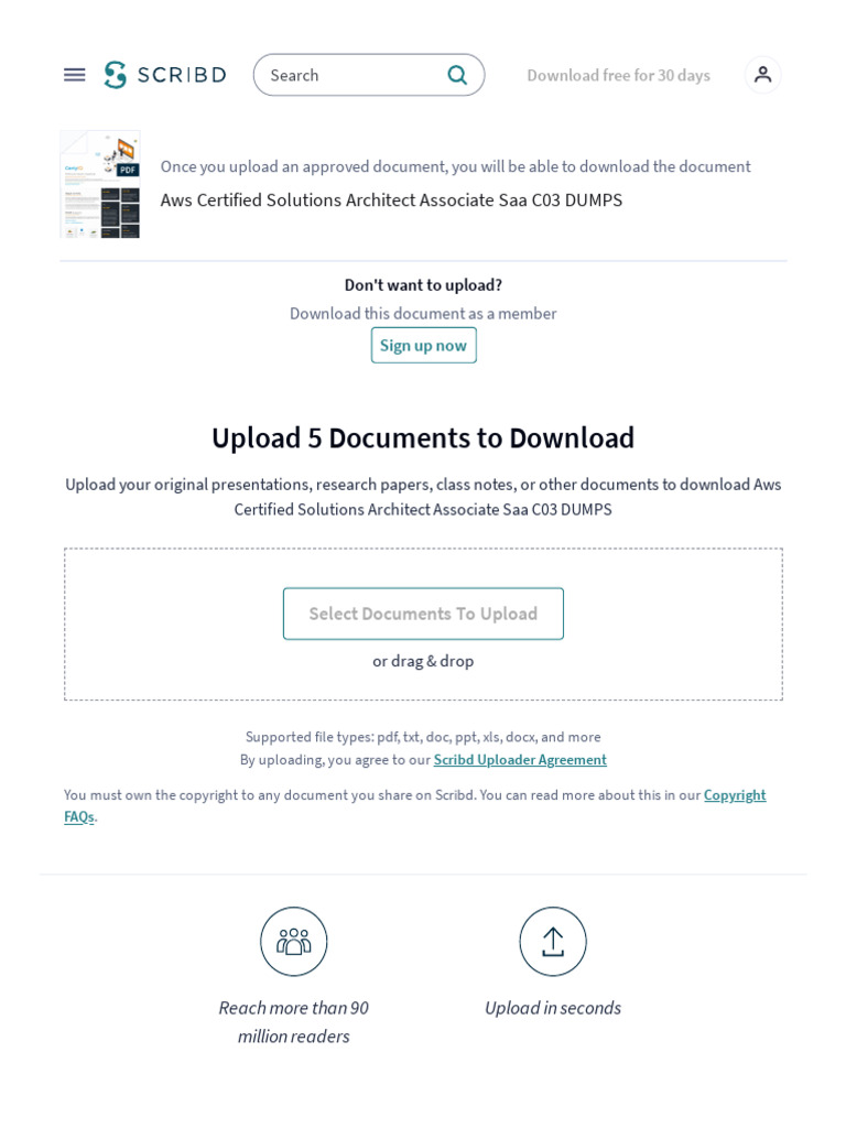 Upload A Document - Scribd | PDF