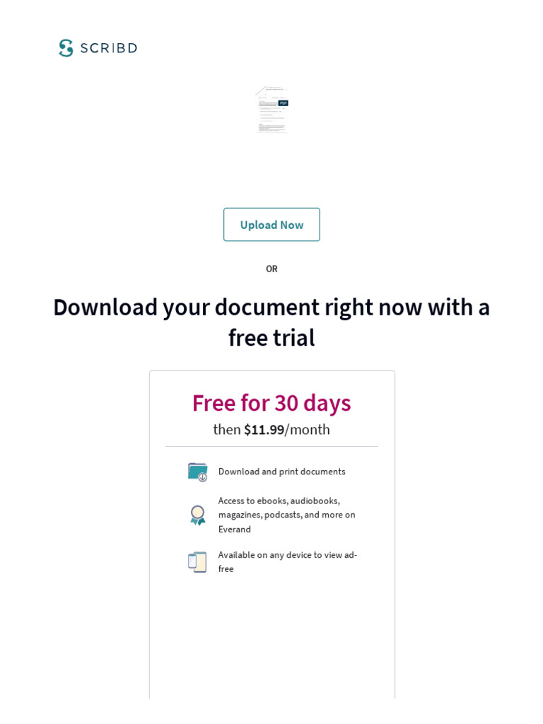 Choose A Plan - Scribd | PDF