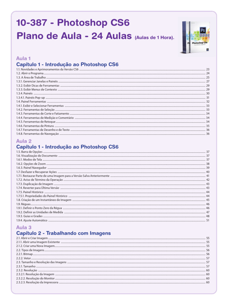 Plano de Aula - Photoshop - CS6 | PDF