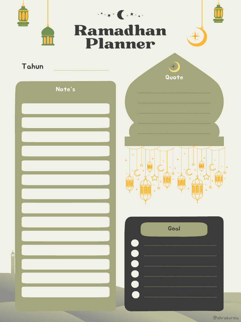 Daily Ramadan Planner | PDF