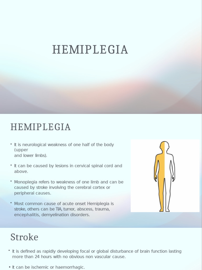Hemiplegia | PDF