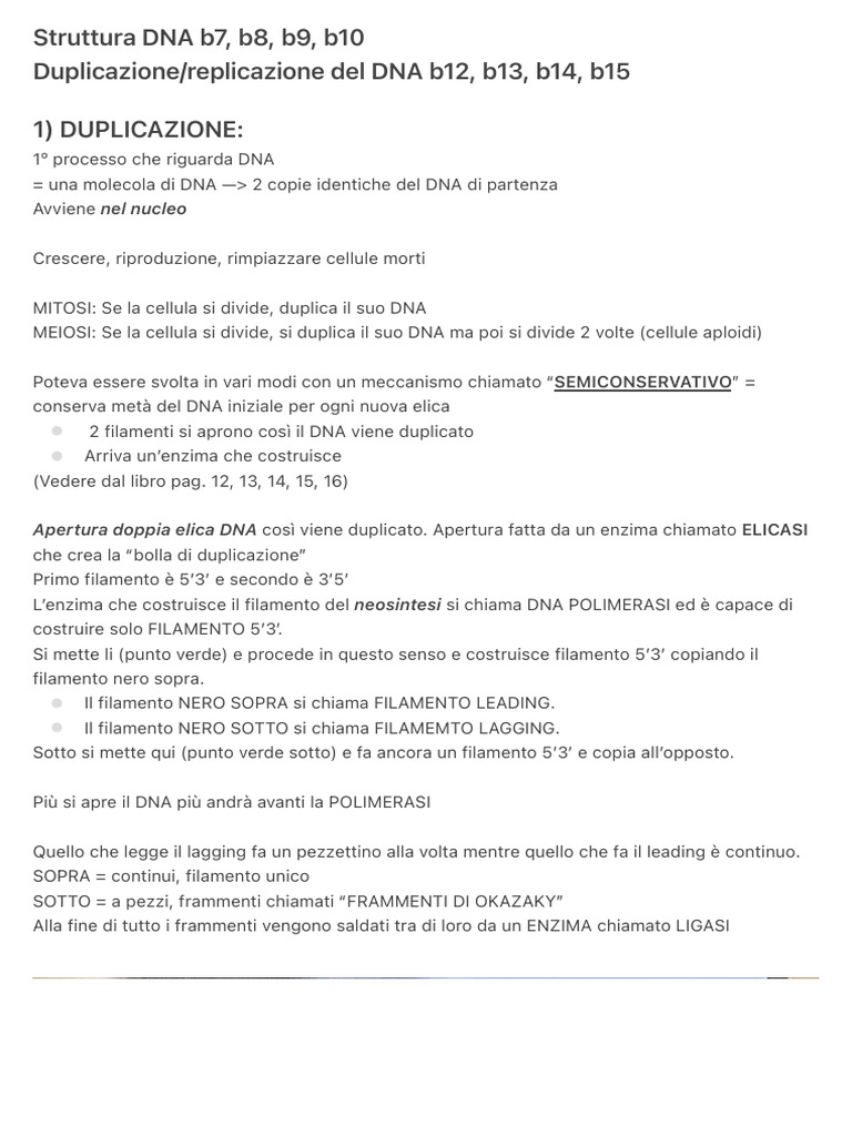 Struttura DNA b7, b8, b9, b10 2 | PDF