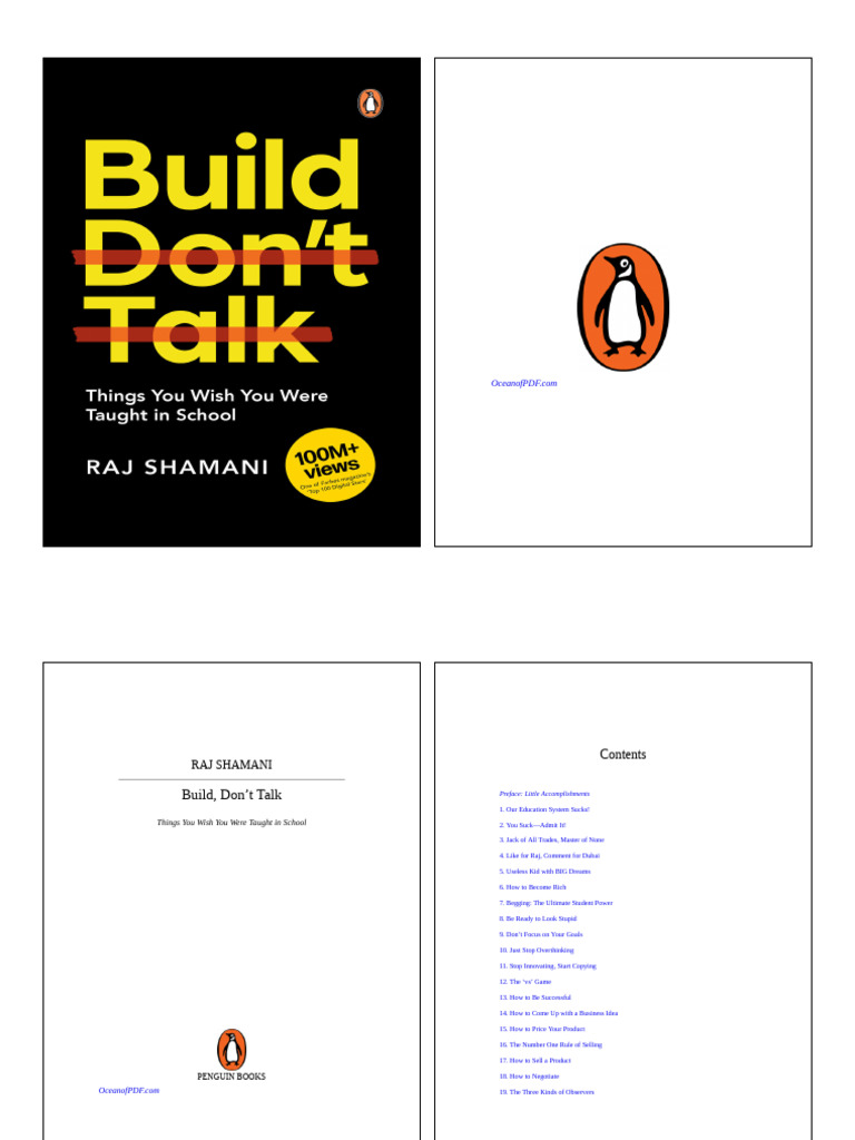 Build Dont Talk Raj Shamani PDF Free | PDF