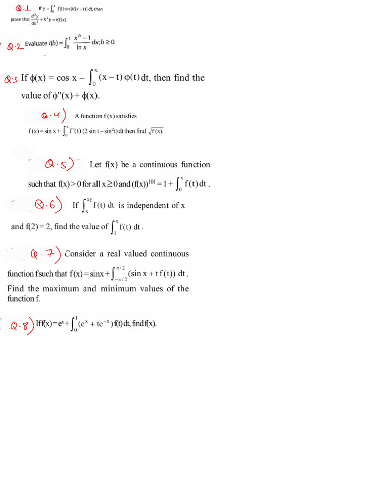 LMVT Important Questions For Jee Advanced | PDF