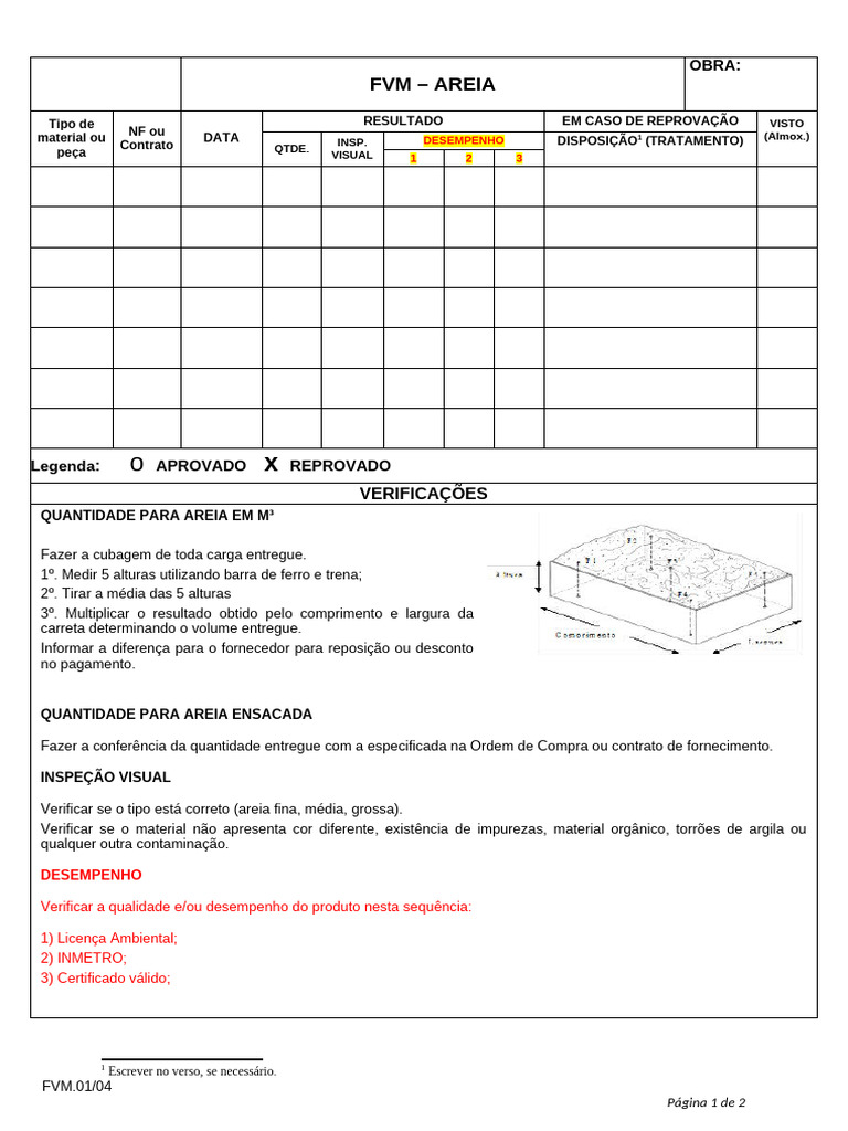 FVM 01 Areia vr00 | PDF