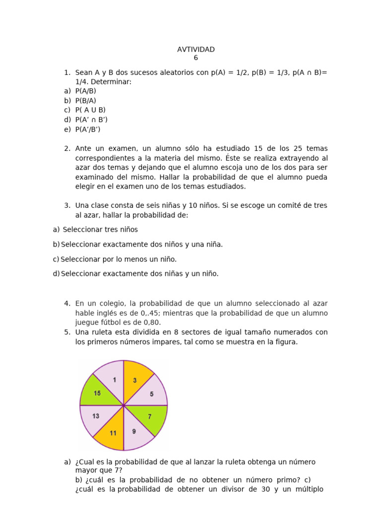 Actividad 6 U2 | PDF