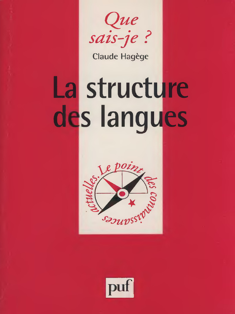 La Structure Des Langues, 5e Edition by Claude Hagege | PDF