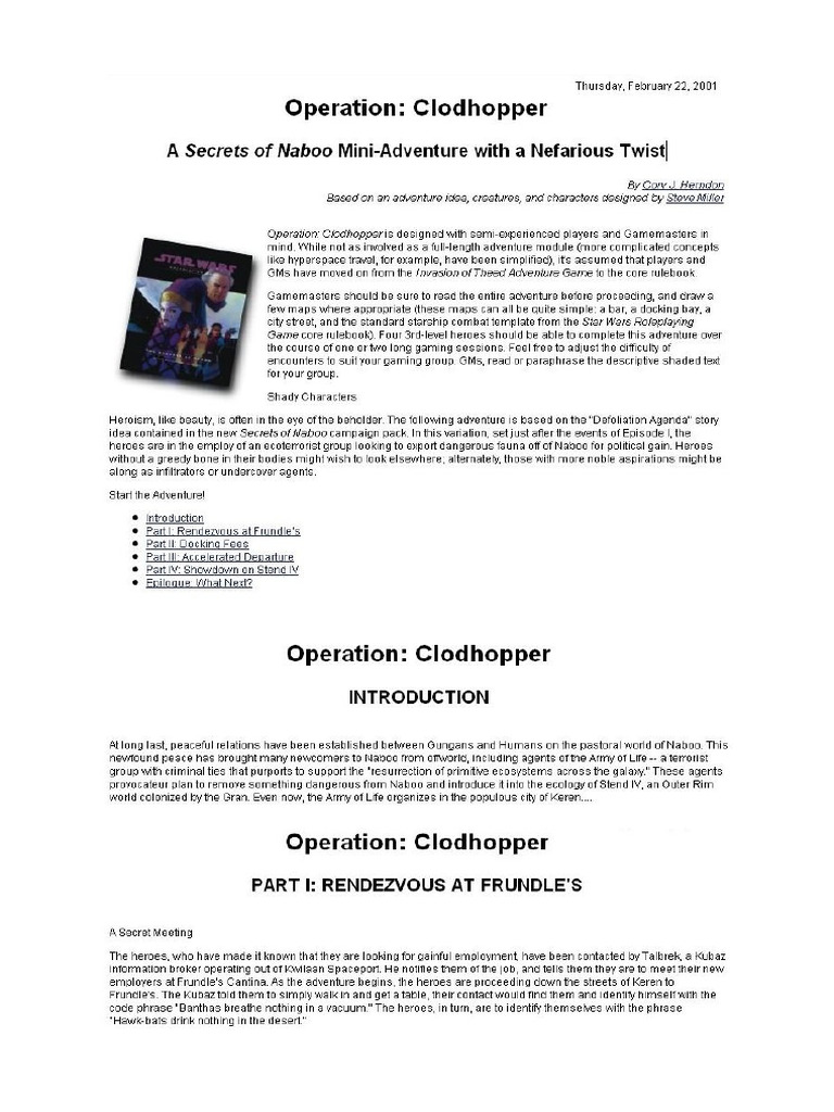 Operation Clodhopper | PDF