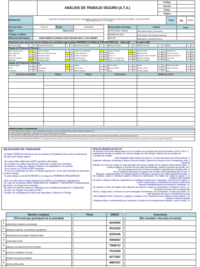 ATS Perfilado y Compactado - 5 | PDF