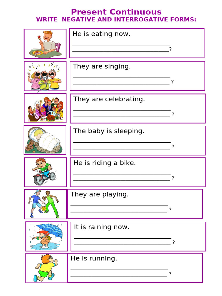 Present Continuous | PDF