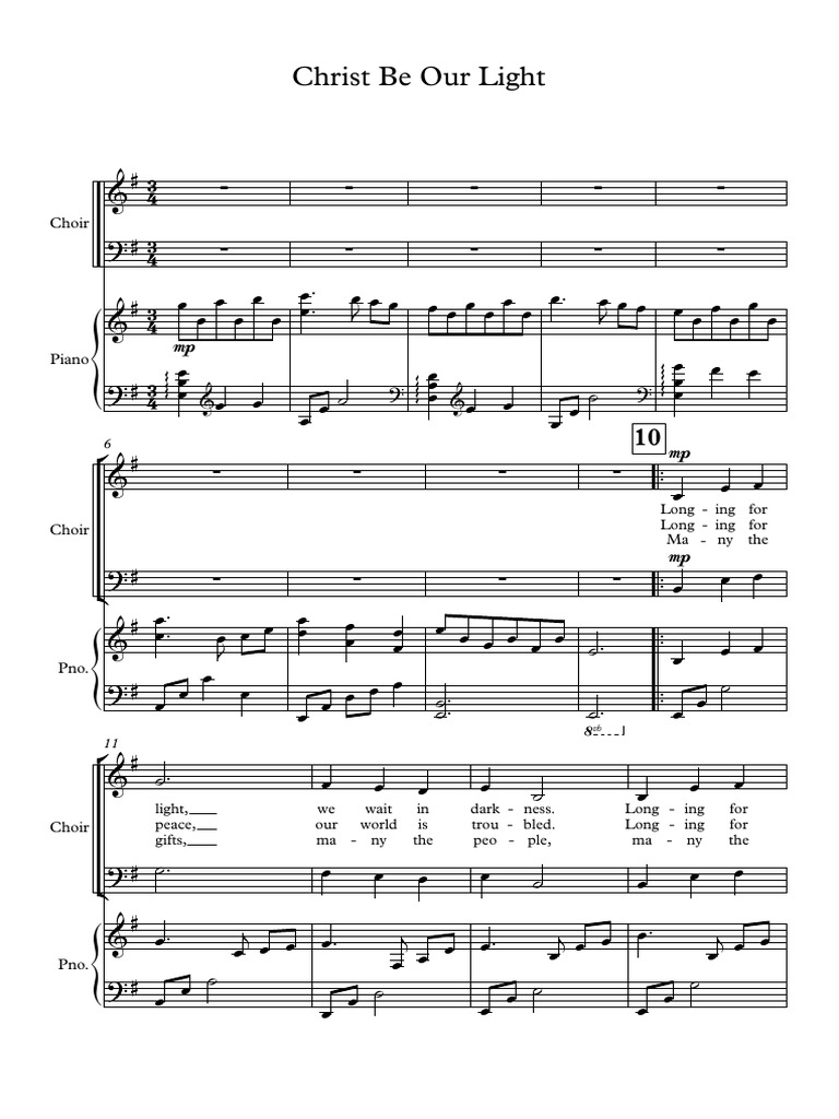 01 - Christ Be Our Light - Full Score | PDF