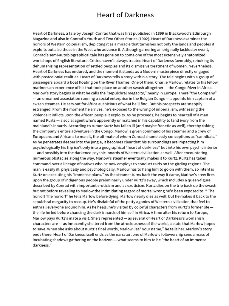 Heart of Darkness | PDF