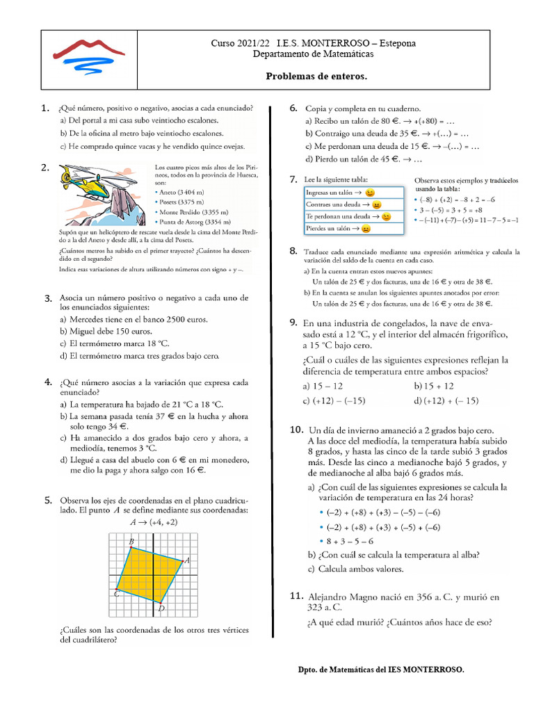 Problemas de Enteros | PDF
