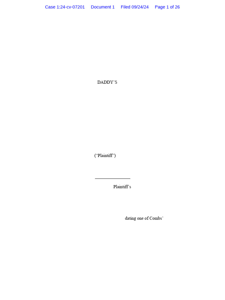 THALIA GRAVES V SEAN COMBS | PDF