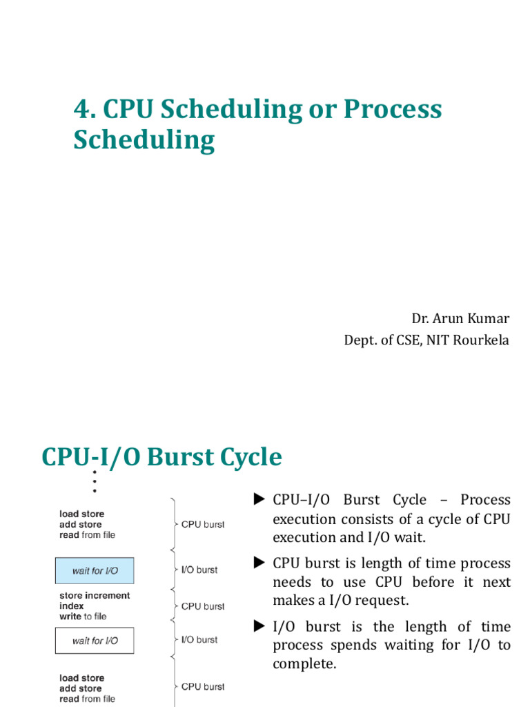 4 CPU Scheduling | PDF
