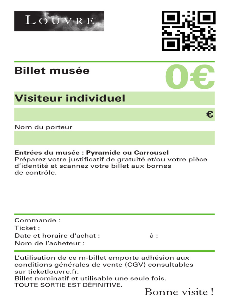 billets louvre | PDF