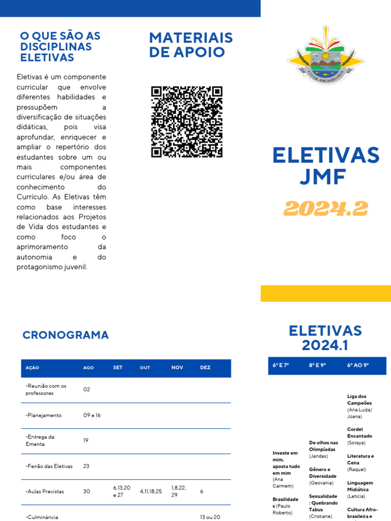 Folder Eletivas | PDF