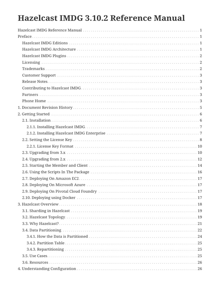Hazelcast IMDG Refernce Manual | PDF | Data Management | Computing
