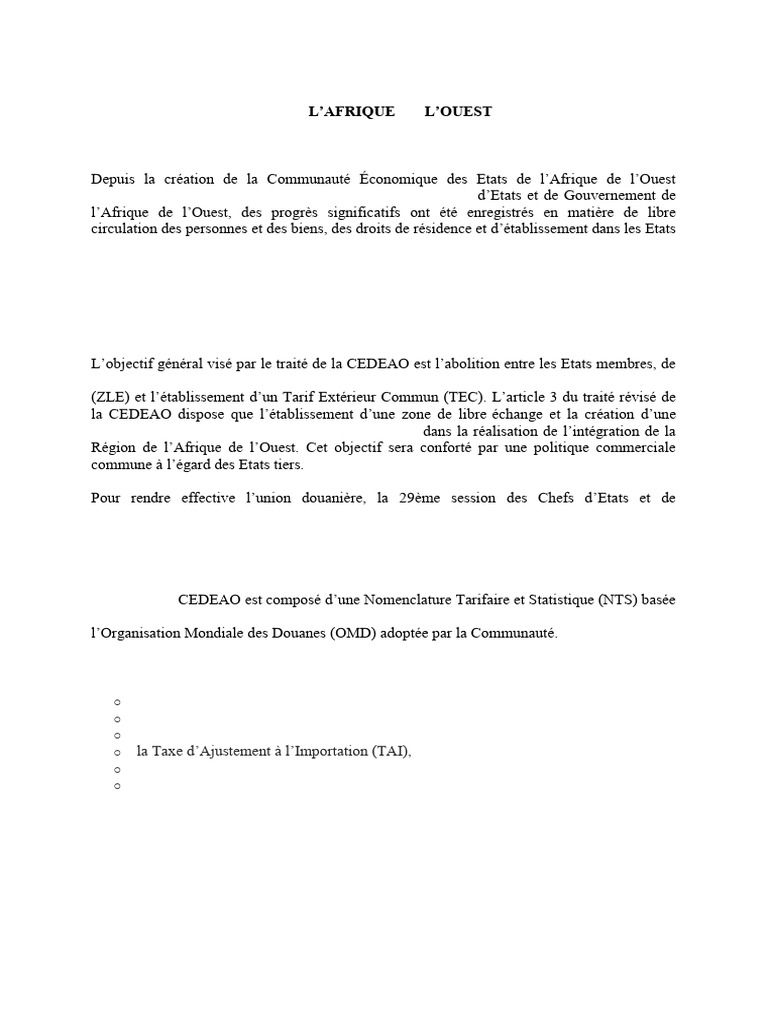 Fiche Sur Le TEC | PDF