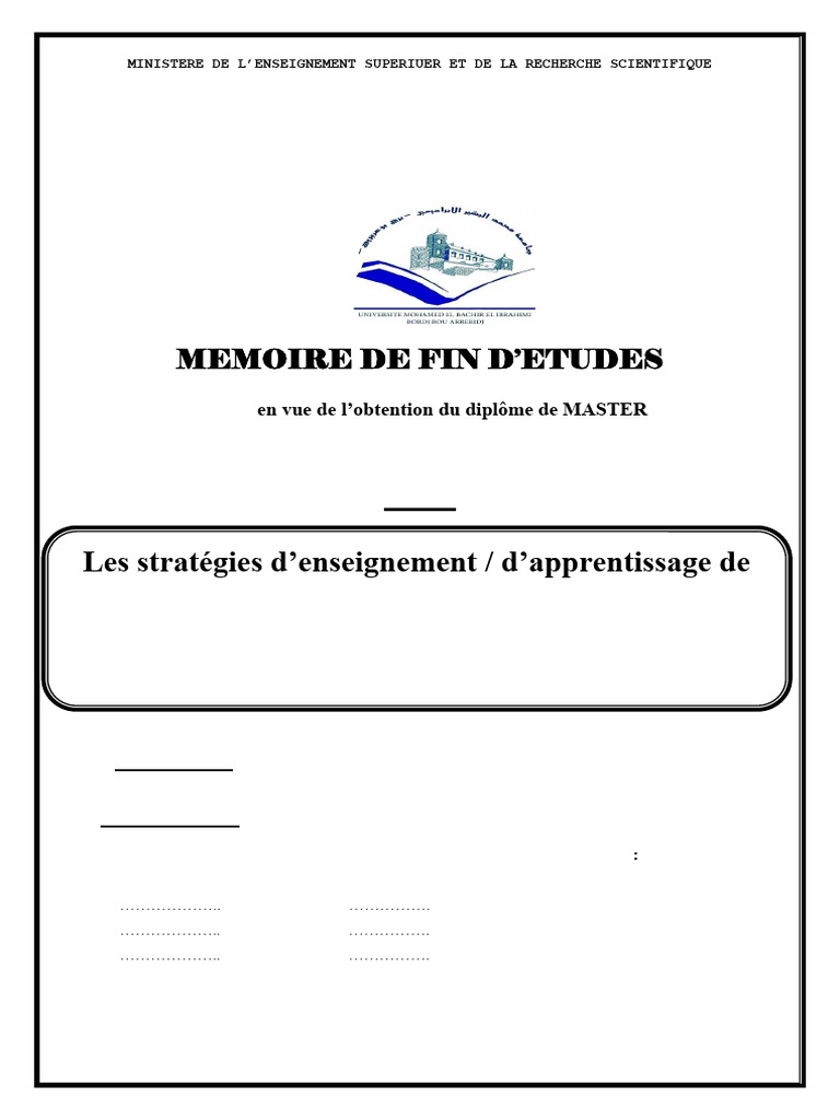Les Stratégies D'enseignement D'apprentissage de | PDF
