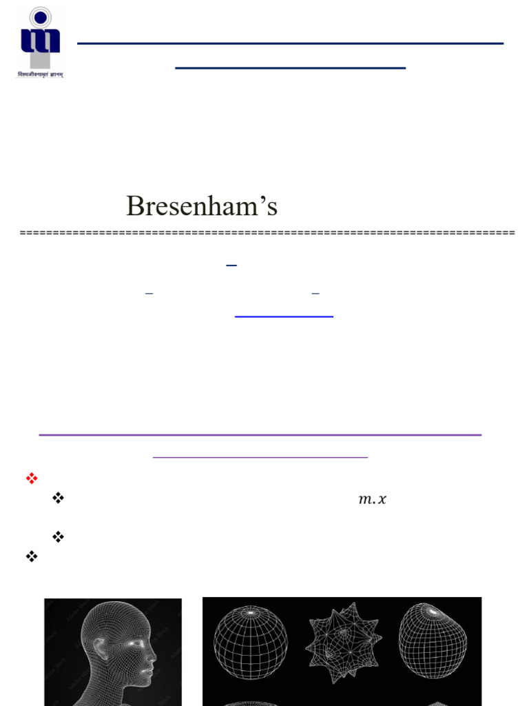 L10 11-DDA and Bresenham Algorithms | PDF L10 11-DDA and Bresenham Algorithms | PDF