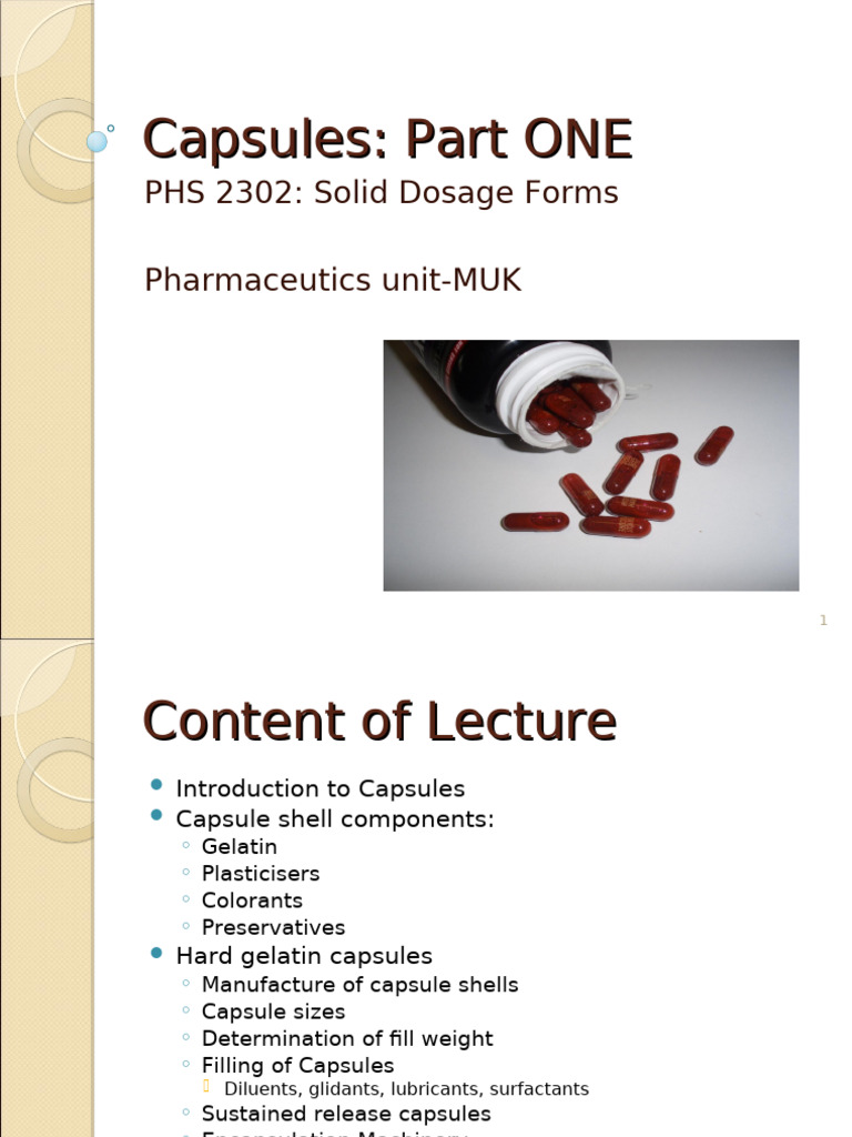 10 - Capsules - Part 1 | PDF