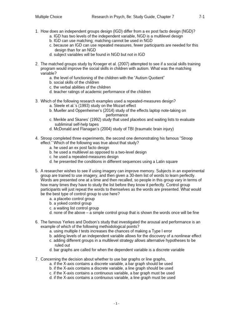 Multiple Choice.07 | PDF