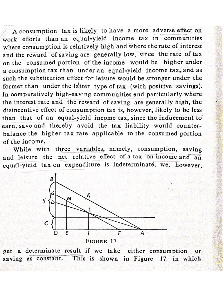 Effects of Commodity Taxn On Work Effort | PDF