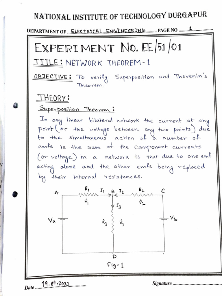 Network Theorem 1 | PDF