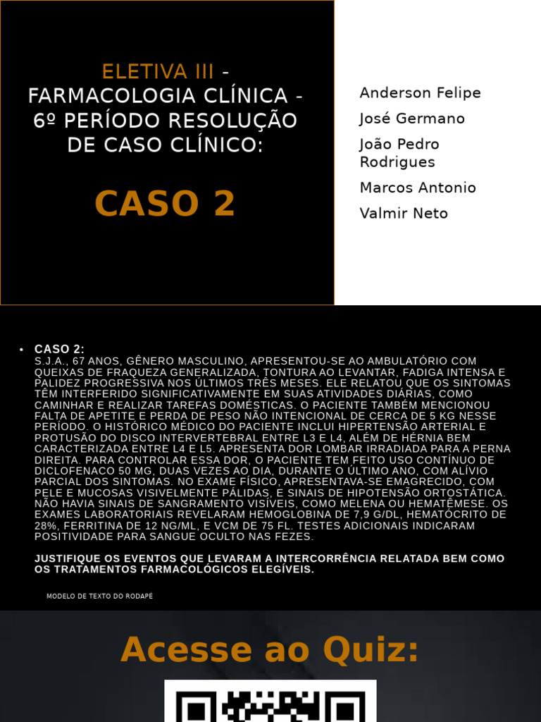 Eletiva III Farmacologia Clínica 6º Período Versão Final | PDF