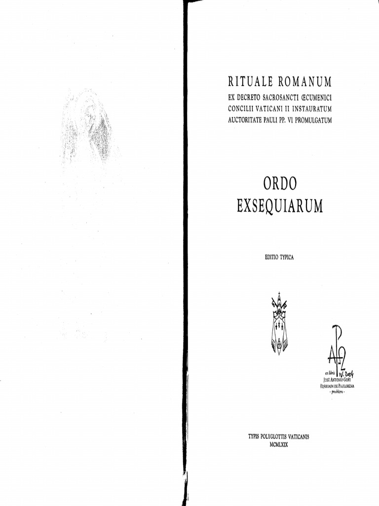 Ordo Exsequiarum 1969 (Scanned) | PDF
