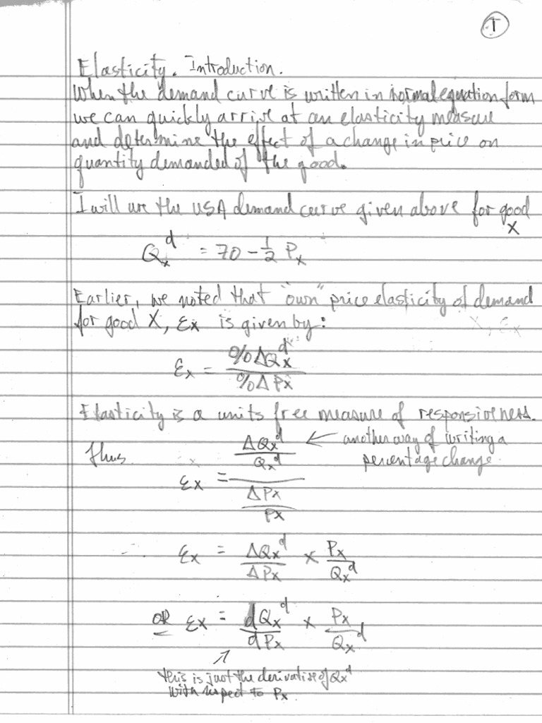 1 Elasticity Introduction - ECON 2P23 | PDF