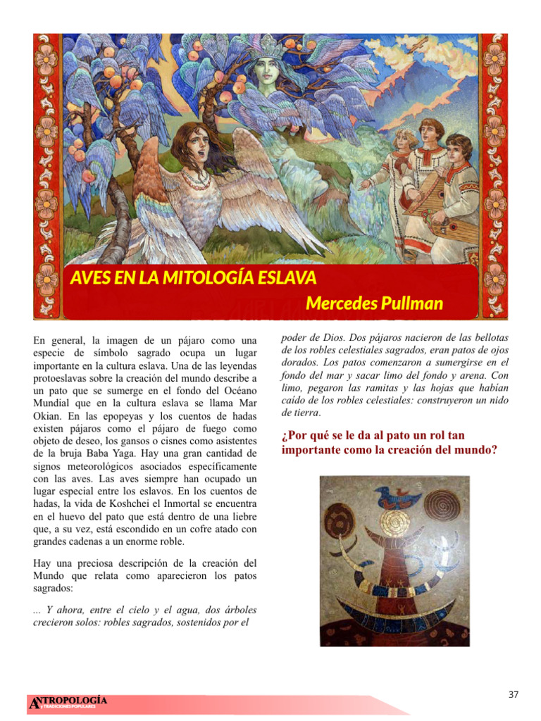 Aves en La Mitologia Eslava | PDF