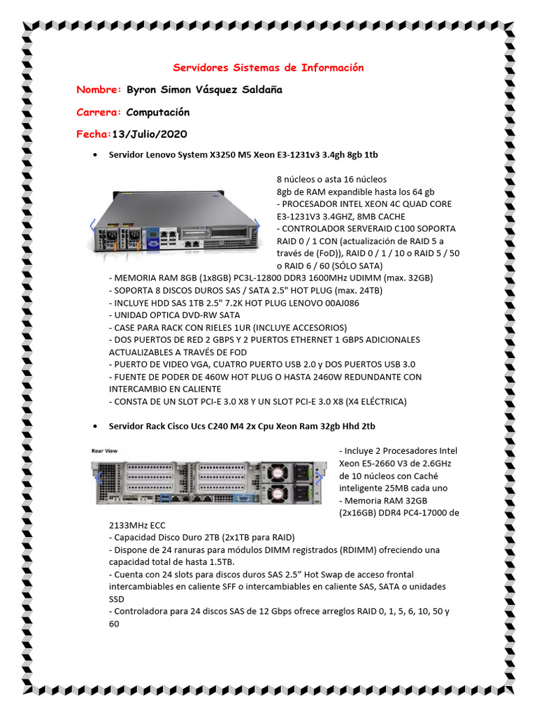 Investigacion Servidores | PDF