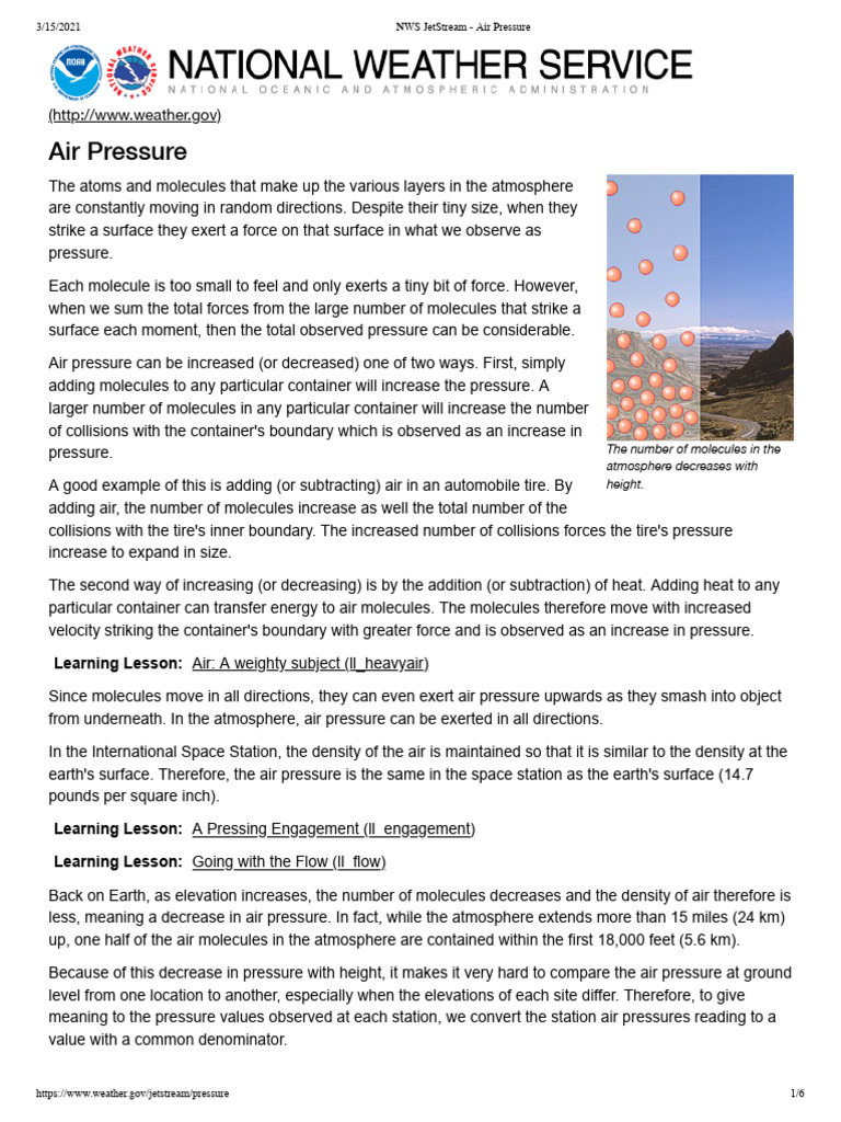 Kirmani Malinovskiy - Copy of NWS JetStream - Air Pressure | PDF