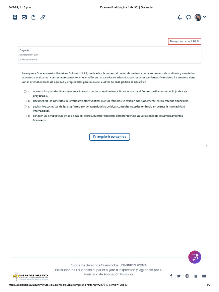 Cuestionario 1 | PDF