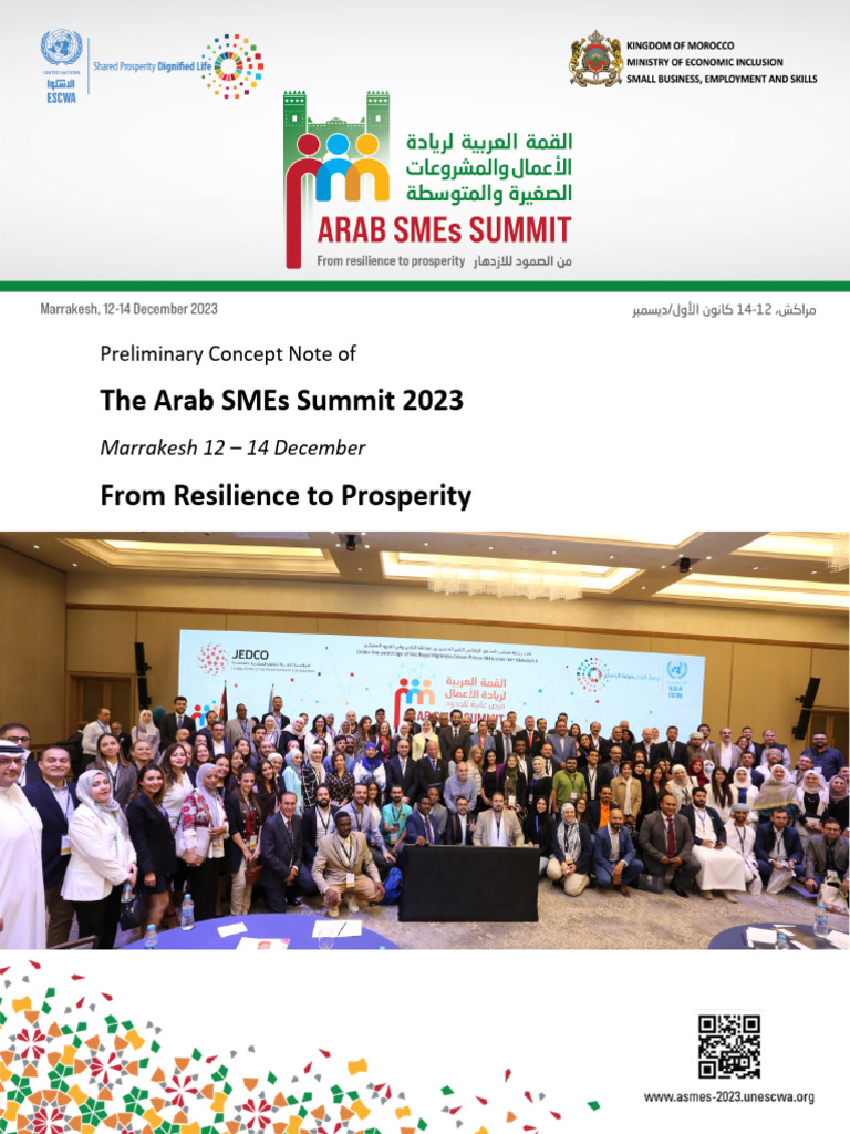Final Agenda - Arab SMEs Summit 2023 | PDF