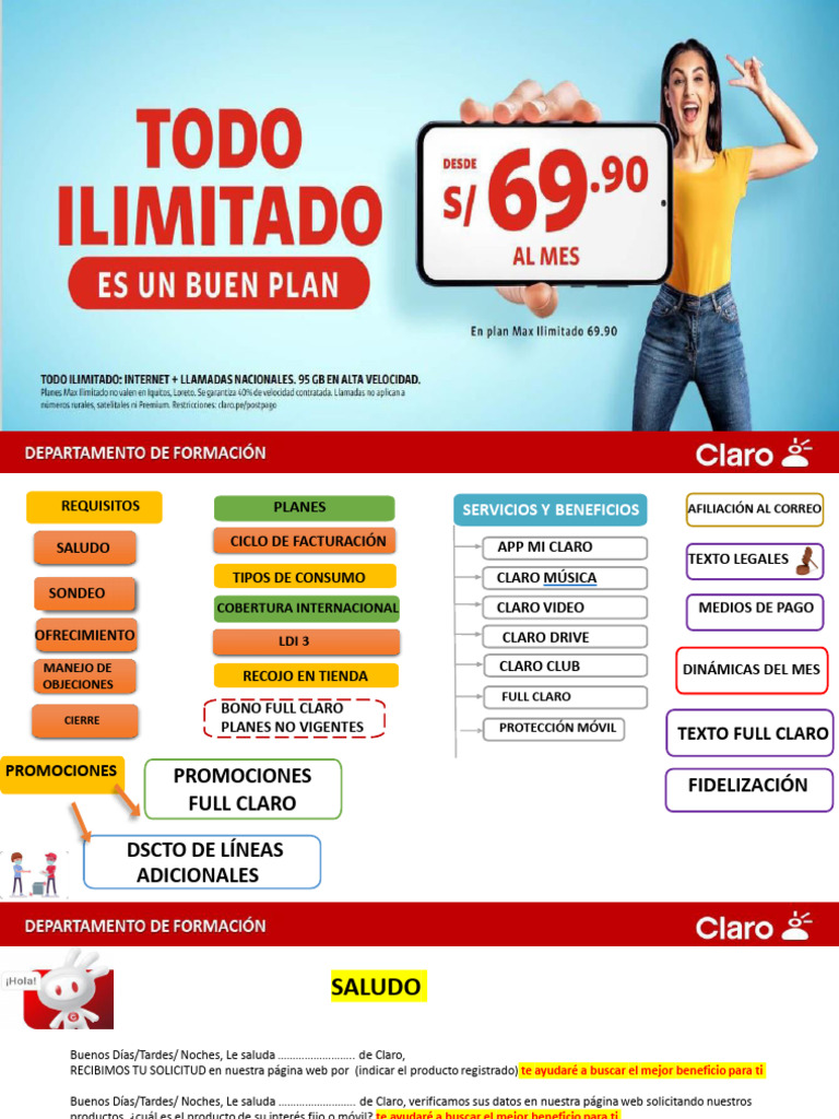 Manual Claro Móvil 20.09.2024 Actualizado | PDF