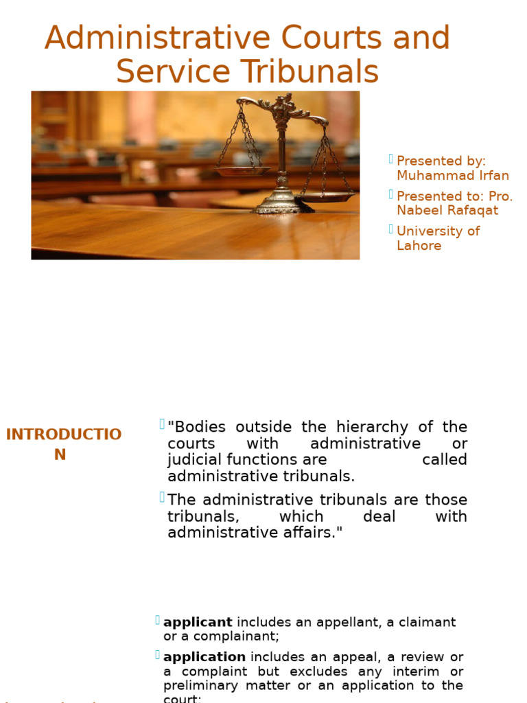 Administrative Tribunals | PDF