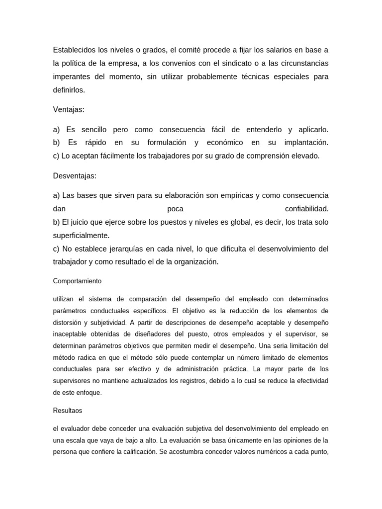 Establecidos Los Niveles o Grados | PDF | Evaluación | Comportamiento