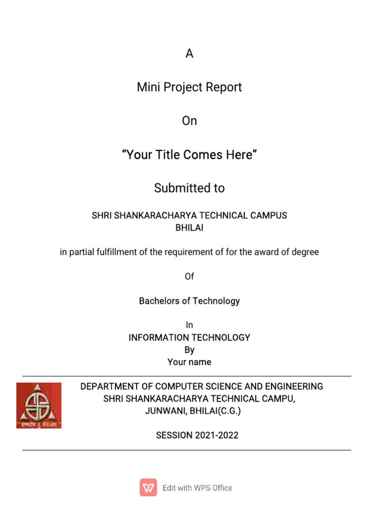 Sample For Mini Project - Abc | PDF