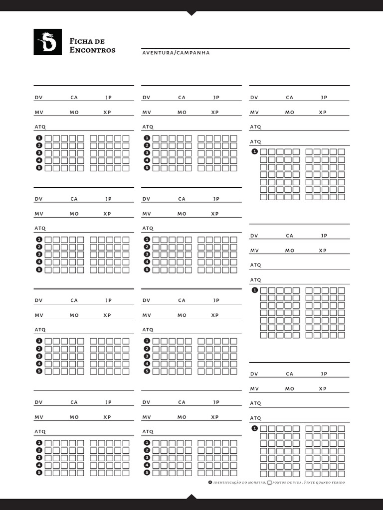 OD2 Ficha de Encontros | PDF